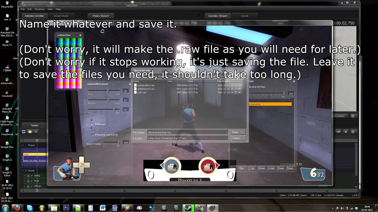 Custom Color Correction in Source Filmmaker [TUTORIAL]