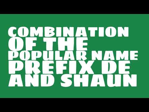 What is the origin of the name Deshaun?