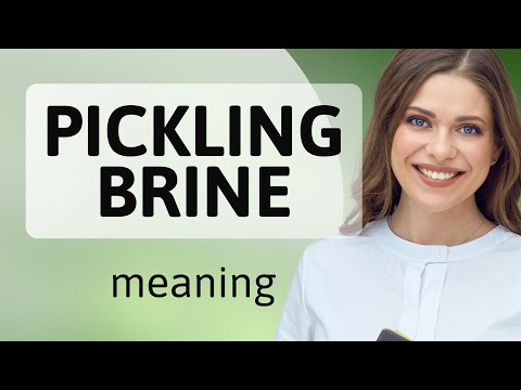 Understanding "Pickling Brine": A Guide for English Learners