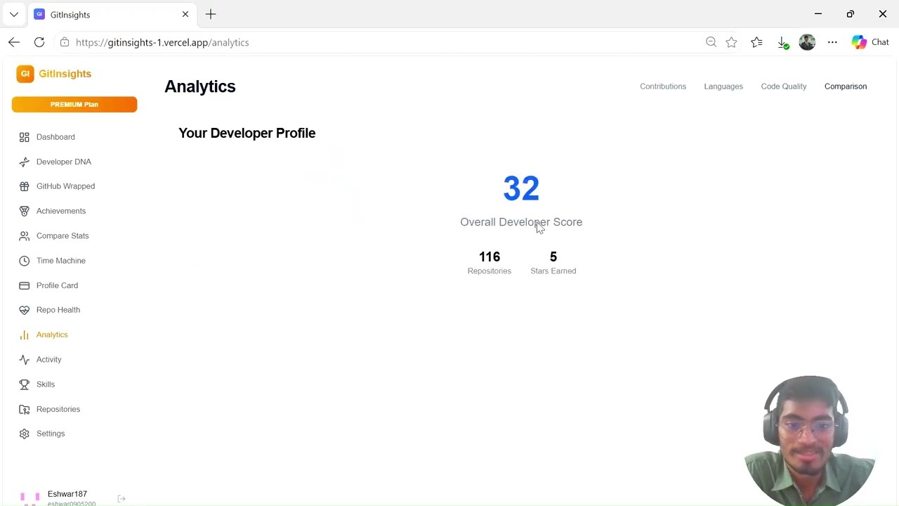 I Built a Tool That Analyzes Your GitHub Activity | GitInsights