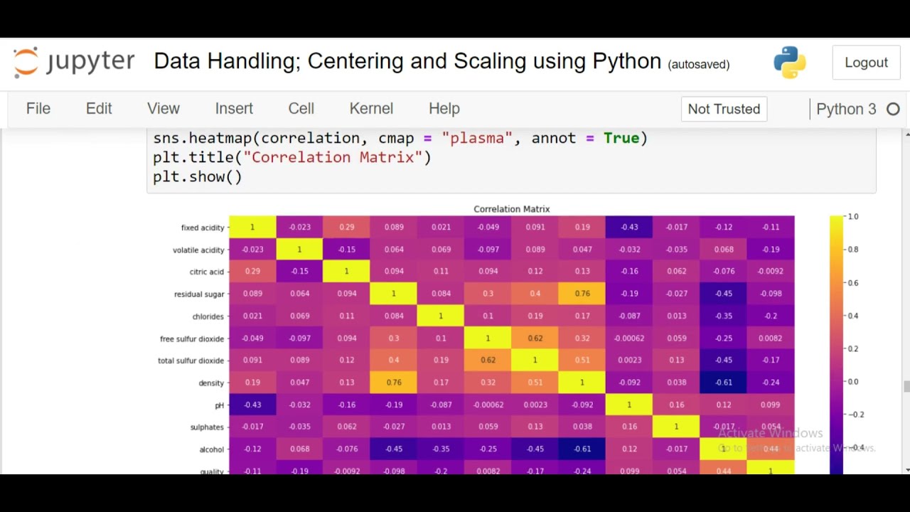 Data Handling | Centering and Scaling using Python