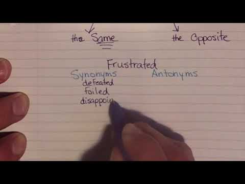 Antonyms & Synonyms