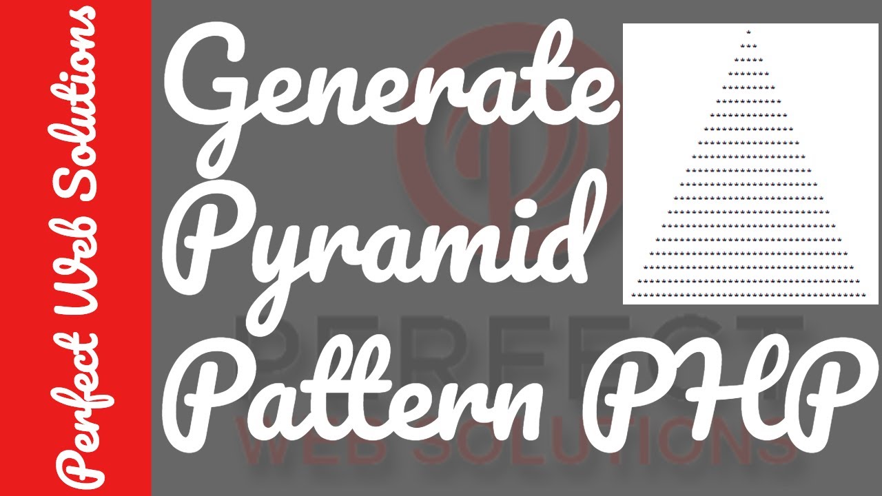 PHP Tutorials Series: How to Make a Pyramid Pattern using Nested For Loop with example in PHP 2017