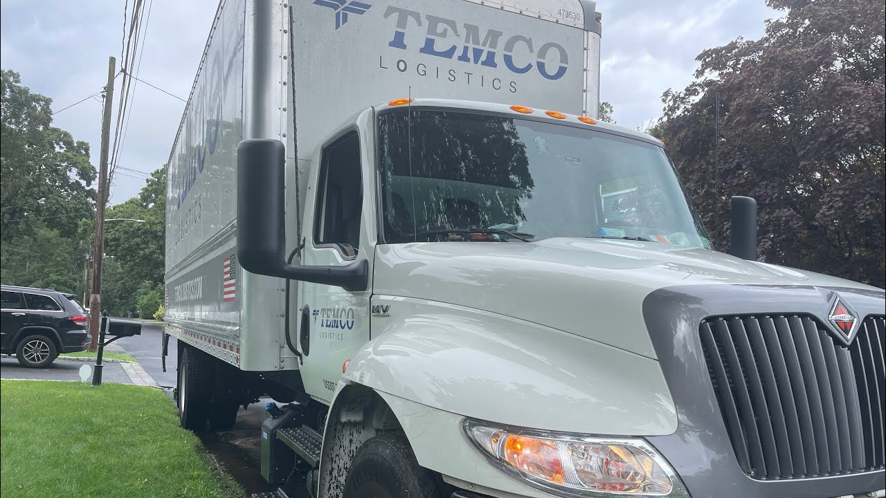 Temco Logistics International MV Truck Pictures, Startup, and Leaving