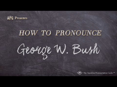 How to Pronounce George W. Bush (Real Life Examples!)
