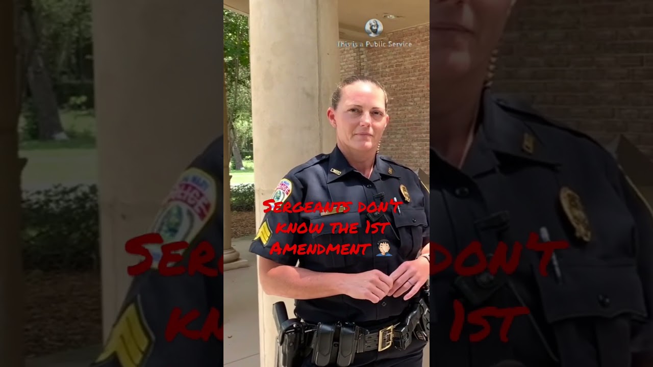 Lake Mary Sergeant doesn’t know the 1st Amendment to the Constitution