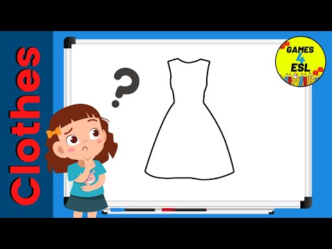 Clothes Guessing Game general visual…: English ESL video lessons