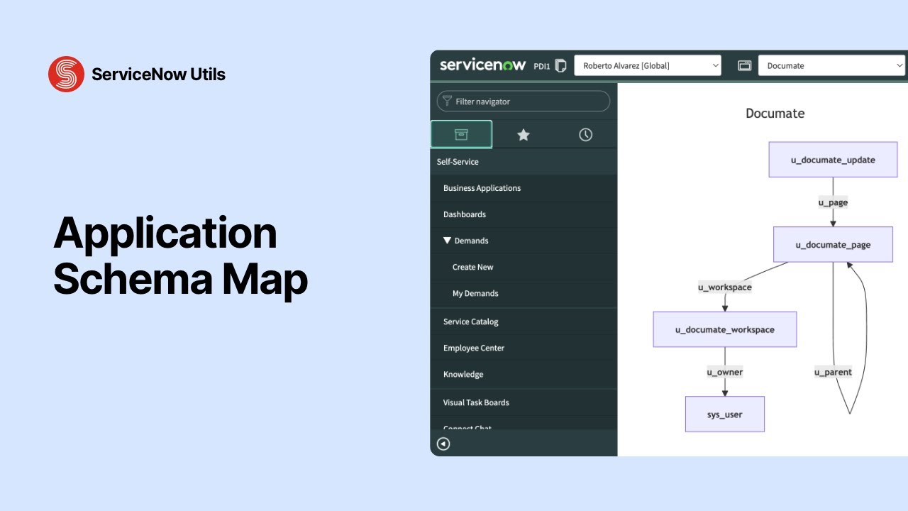 Application Schema Map