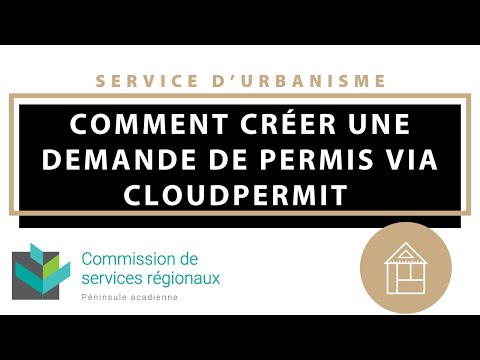 Service d'urbanisme - Comment créer une demande de permis