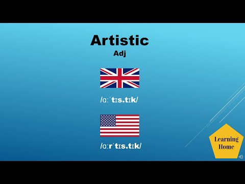 Artistic meaning pronunciation and synonyms #Shorts