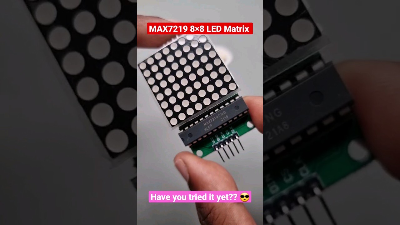 MAX7219 8x8 LED Matrix: A Closer Look 🧐🚥💡#shorts #diy #arduino #electronic #arduinoproject #howto