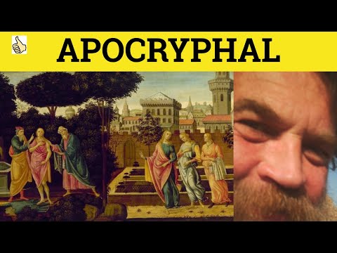 🔵 Apocryphal Meaning - Apocryphal Examples - Apocryphal Story - Apocryphal - GRE 3500 Vocabulary