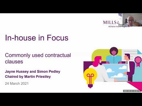 In house in Focus: Boiler plate clauses