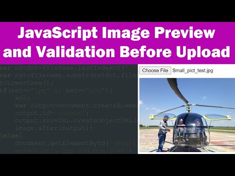 Learn JavaScript Image Preview and Validation Before Upload - Mind Luster