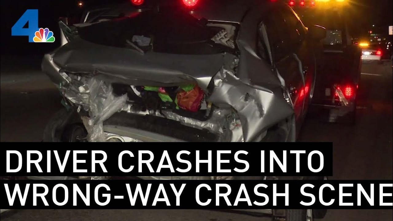 Uber Driver Crashes Into CHP Vehicle Responding to Wrong Way Crash | NBCLA
