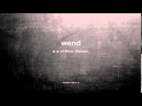 What does wend mean