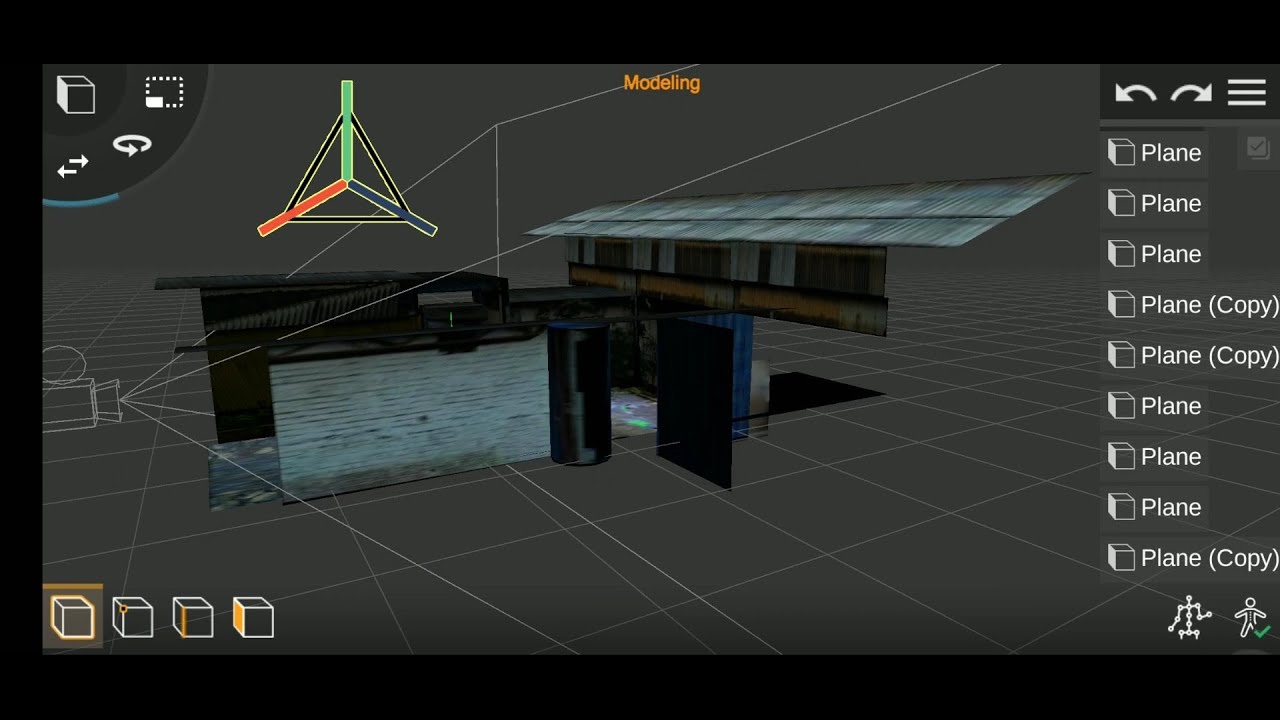 Camera projection 2:prisma 3d.