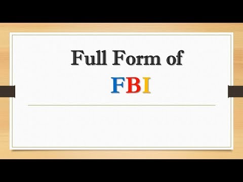 Full Form of FBI || Did You Know?