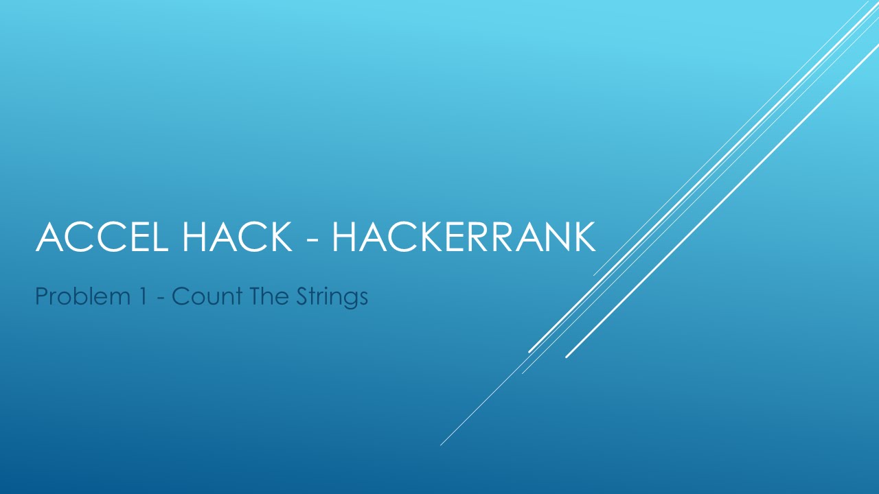 Count The Strings | HackerRank