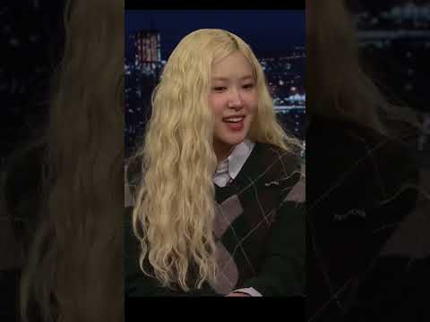 Rosié explains the meaning of APT. (Drinking Game) #apt #blackpink #rosé #jimmyfallon