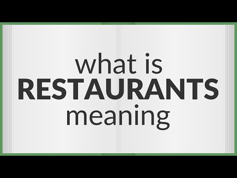 Restaurants | meaning of Restaurants