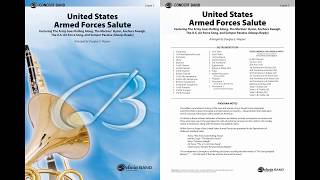 United States Armed Forces Salute: Concert Band Conductor Score | Sheet ...