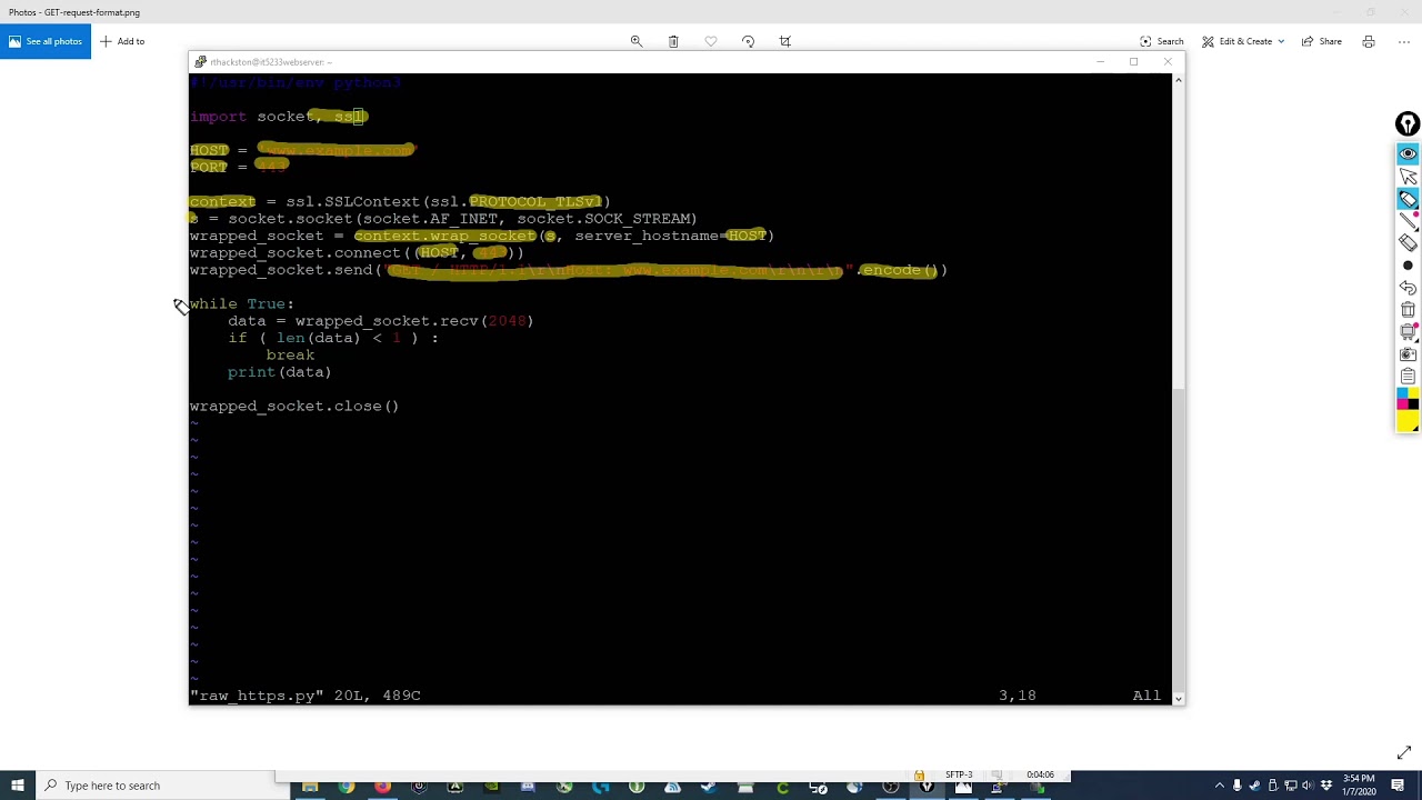 [018] Raw HTTPS request using Python
