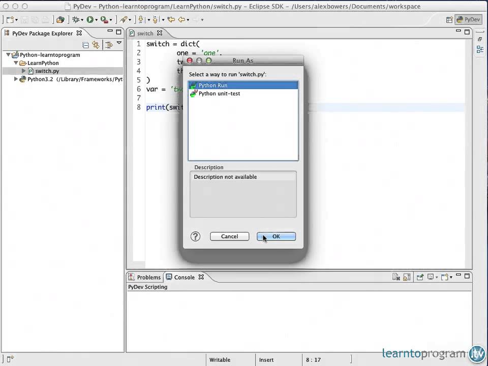 [Python for beginners ] Switch Statements Workaround