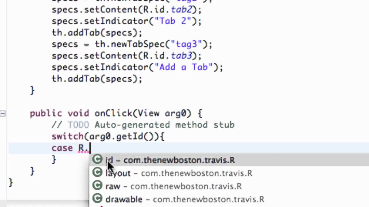 Android Application Development Tutorial   86   Creating Tabs in Java   YouTube
