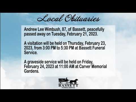 Obits for February 23, 2023