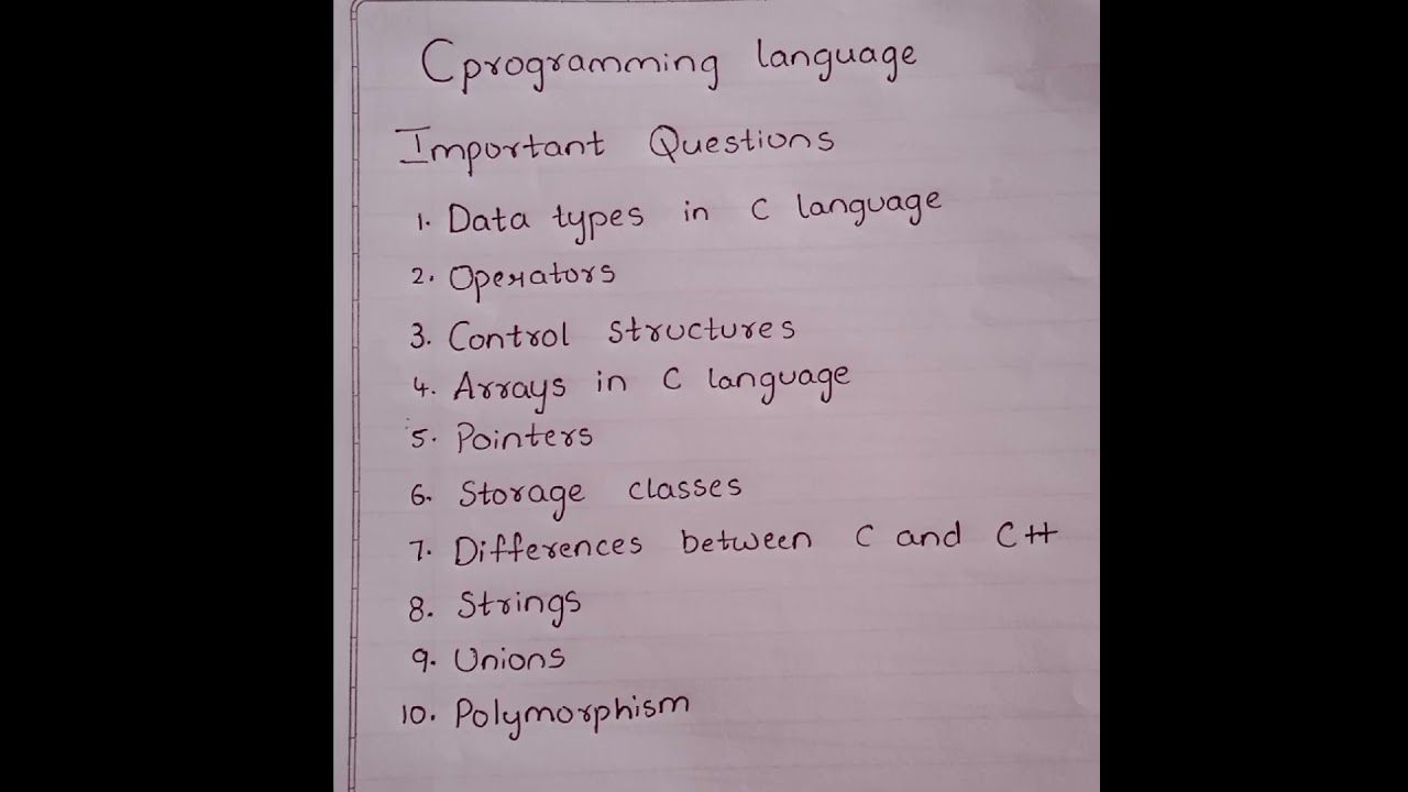 c programming important questions and previous paper #clanguage #degree #c programming