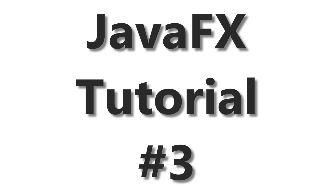 JavaFX Tutorial #3 - A Basic TableView