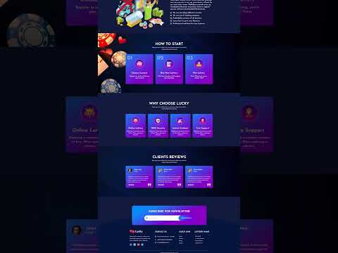 Lucky - Online Lotto & Lottery Adobe XD Template Review #website