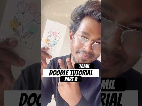 How to draw Flower (part 2) Doodle tutorial in Tamil - Easy drawing #tamilart #doodle