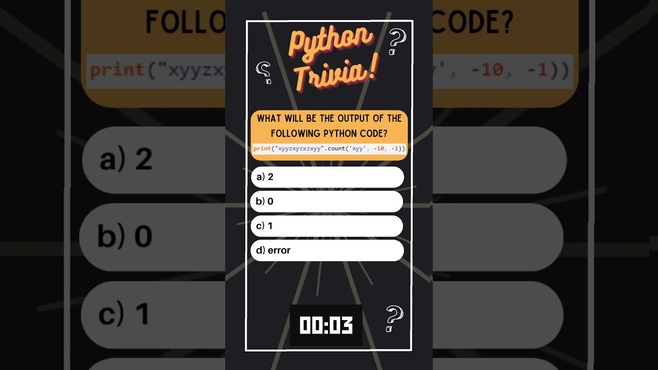 Python Trivia   String 56 #coding #python #techcommunity #shorts #trending #viral #datascience