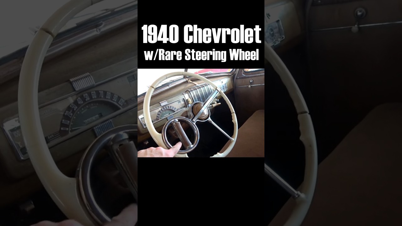 1940 Chevrolet Super Deluxe Coupe w/ Rare Steering Wheel #1940Chevrolet #BusinessCoupe #Rareoptions