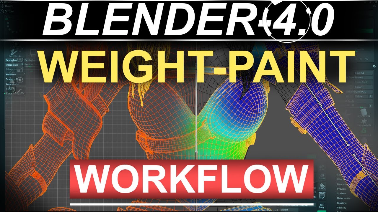Blender 4.0 - Weight Paint Workflow (& Techniques!!)