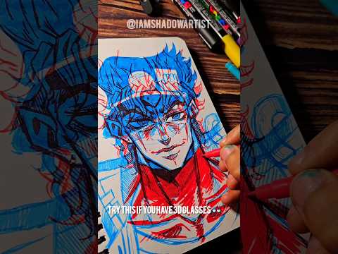 Try This With 3D Glasses ???? ???? (Jotaro & Dio) #shorts #jojo