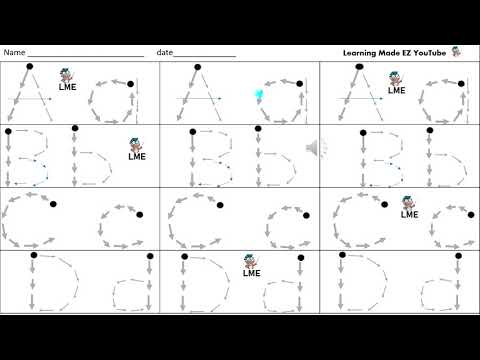 FREE Kindergarten ABC letters pdf worksheets, TRACE alphabet letters ABC arrow guides, easy, kids