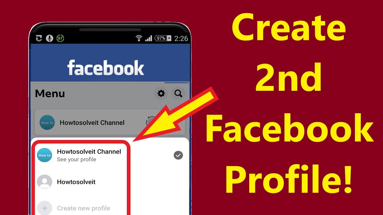 How to Create 2nd Facebook Profile with Same Email on Android Phone!! - Howtosolveit