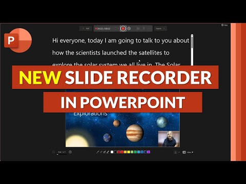 How to use the NEW PowerPoint slide recording feature
