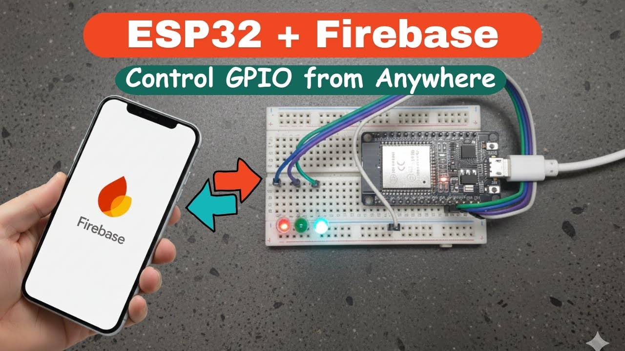 Control ESP32 GPIO Using Firebase Realtime Database from Anywhere | Full IoT Guide