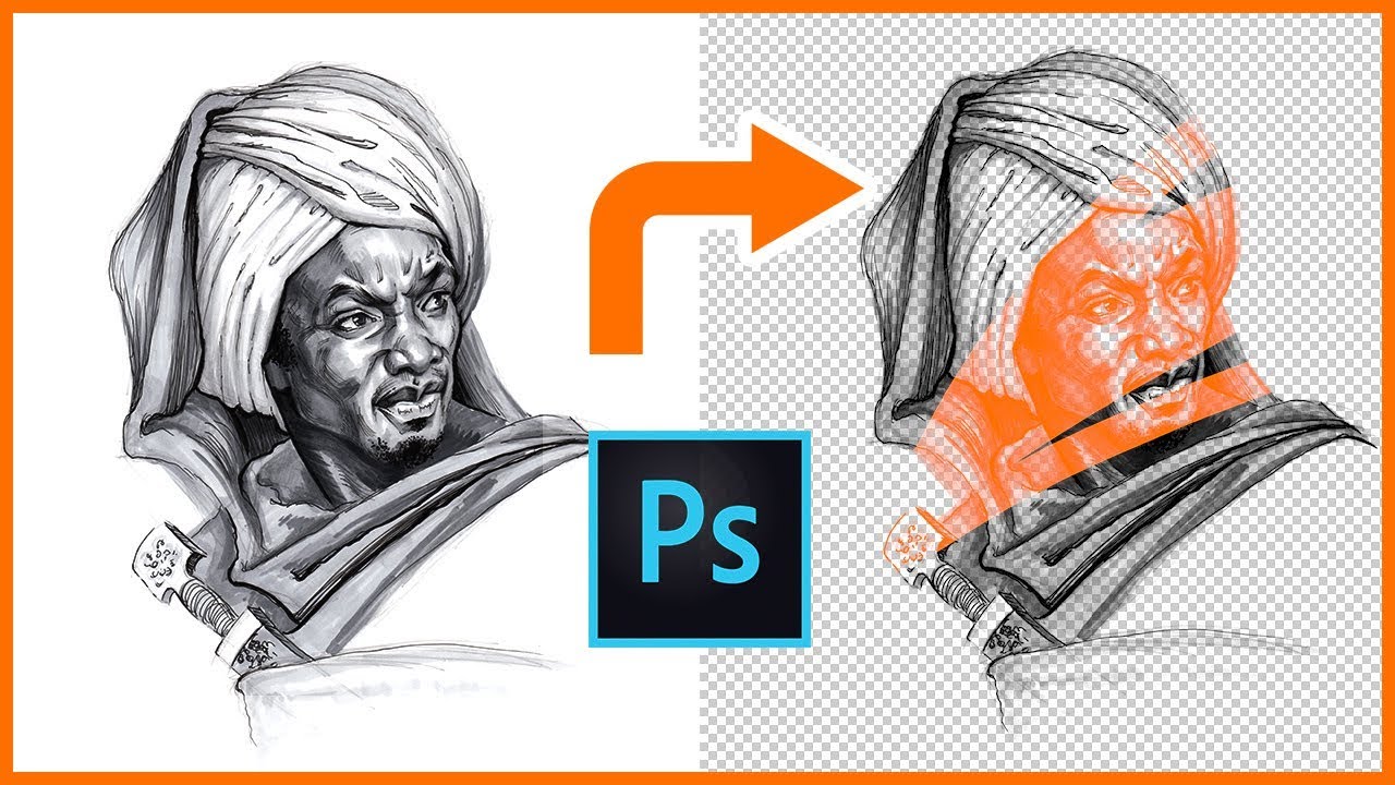 How to Extract *Pencil Sketches* and *Line Art*  | Photoshop CC 2018