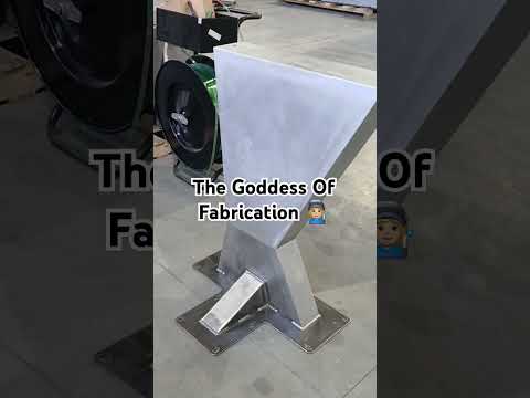 The Goddess Of Fabrication 👩🏼🏭#welder #furniture #migwelding #fabricator #woman #metalworking
