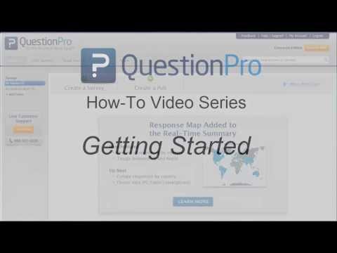 QuestionPro Getting Started Creating Survey