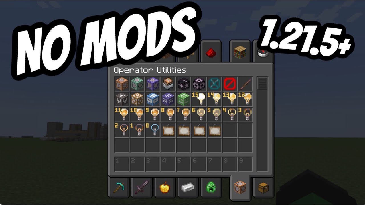 How to Unlock Operator Creative menu Tab in Minecraft Java