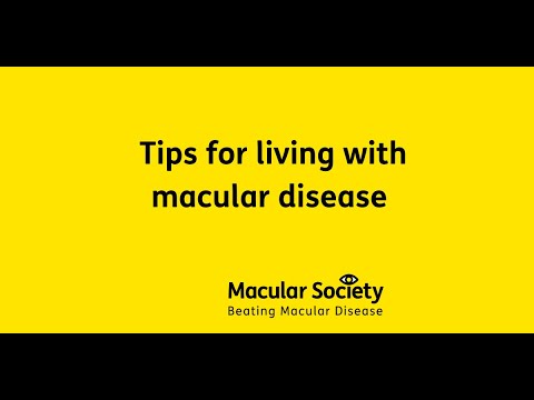 Tips on living with macular disease