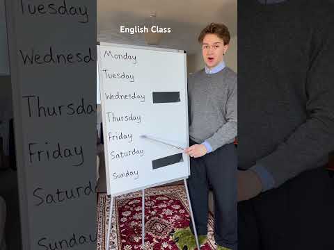 Weekdays vs Weekends #englishlesson #englishteacher #learnenglish #englishtips #ingles #esl