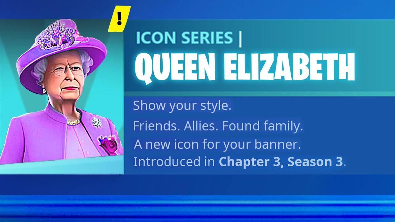 The Queen gets a fortnite skin! 👑 🇬🇧