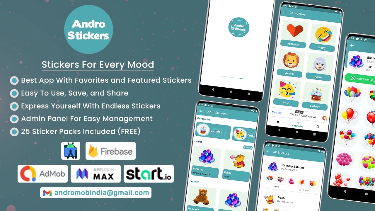 AndroStickers - WhatsApp Stickers App For Android Source Code Template - Envato - Codecanyon